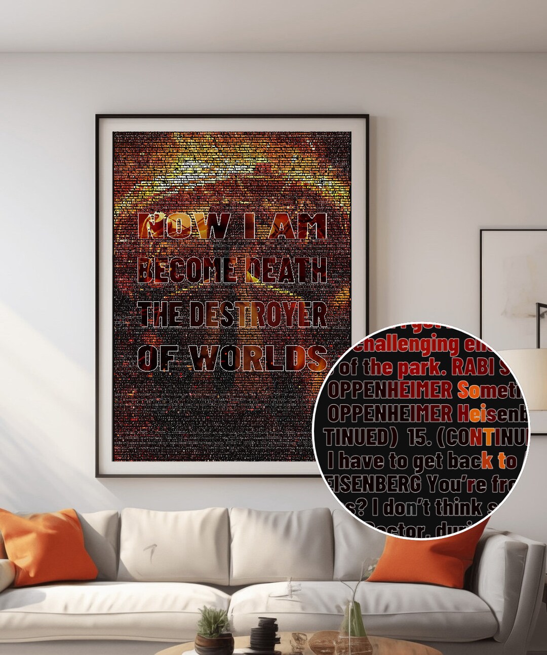 Oppenheimer Movie Script Poster - Etsy