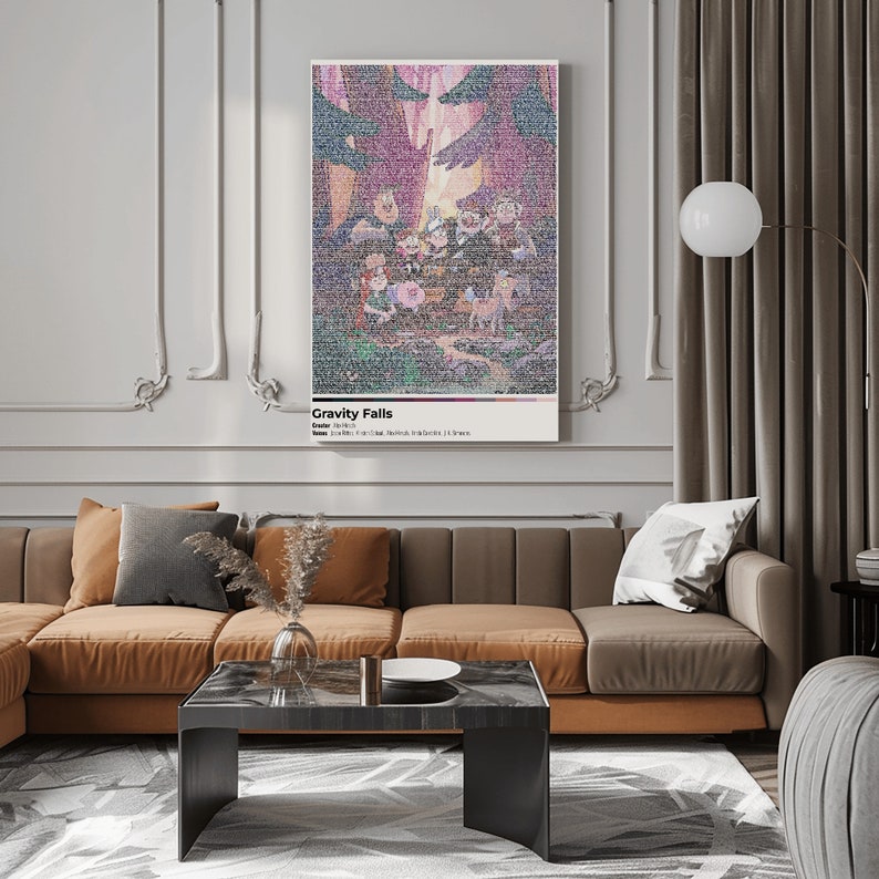 Gravity Falls Script Poster Unique Art Gift, for TV Lovers - Etsy