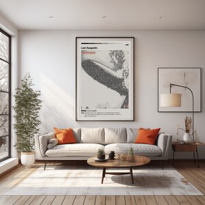 Led Zeppelin - Led Zeppelin Album Lyrics Poster - Unique Gift, for ...