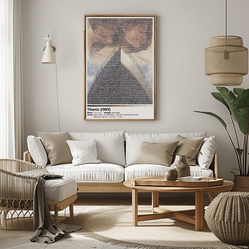 Titanic Movie Script Poster Unique Art Gift, for Film Lovers - Etsy