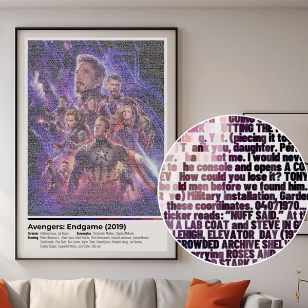Avengers Movie Script Posters - Etsy