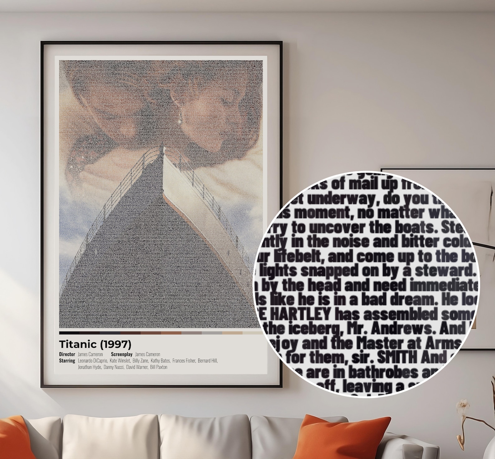 Titanic Movie Script Poster - Unique Art Gift, for Film Lovers - Etsy