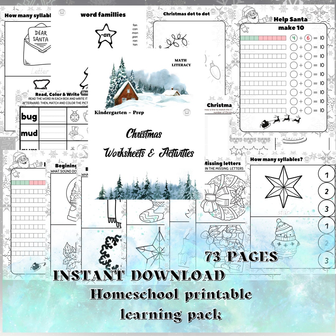 Printable Themed Worksheets & Activities for Kindergarten - Etsy