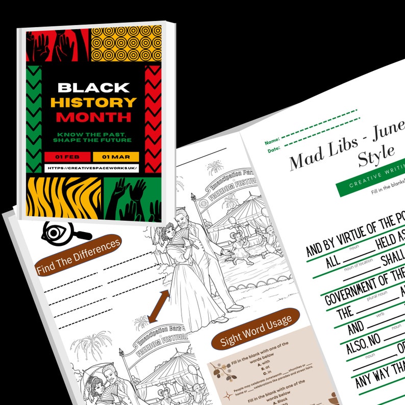 Black History Worksheet.printable Coloring Book Black History ...