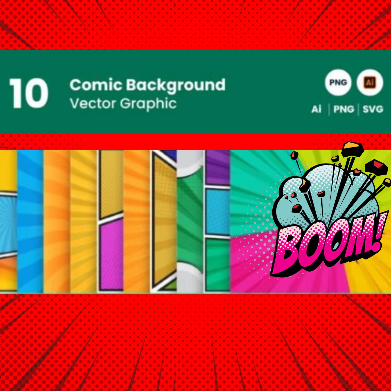 PRINTABLE Comic Background INSTANT DOWNLOAD - Etsy