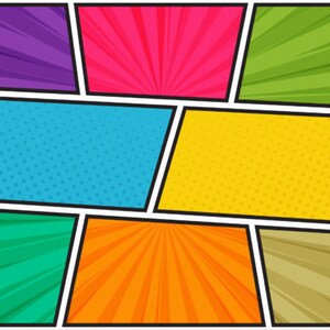 PRINTABLE Comic Background INSTANT DOWNLOAD - Etsy