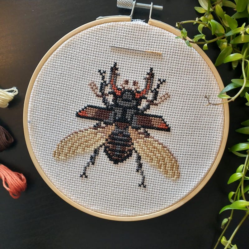 Insect Cross Stitch - Etsy