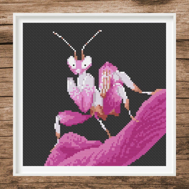 Orchid Mantis Hymenopus Coronatus Cross Stitch Pattern PDF - Etsy