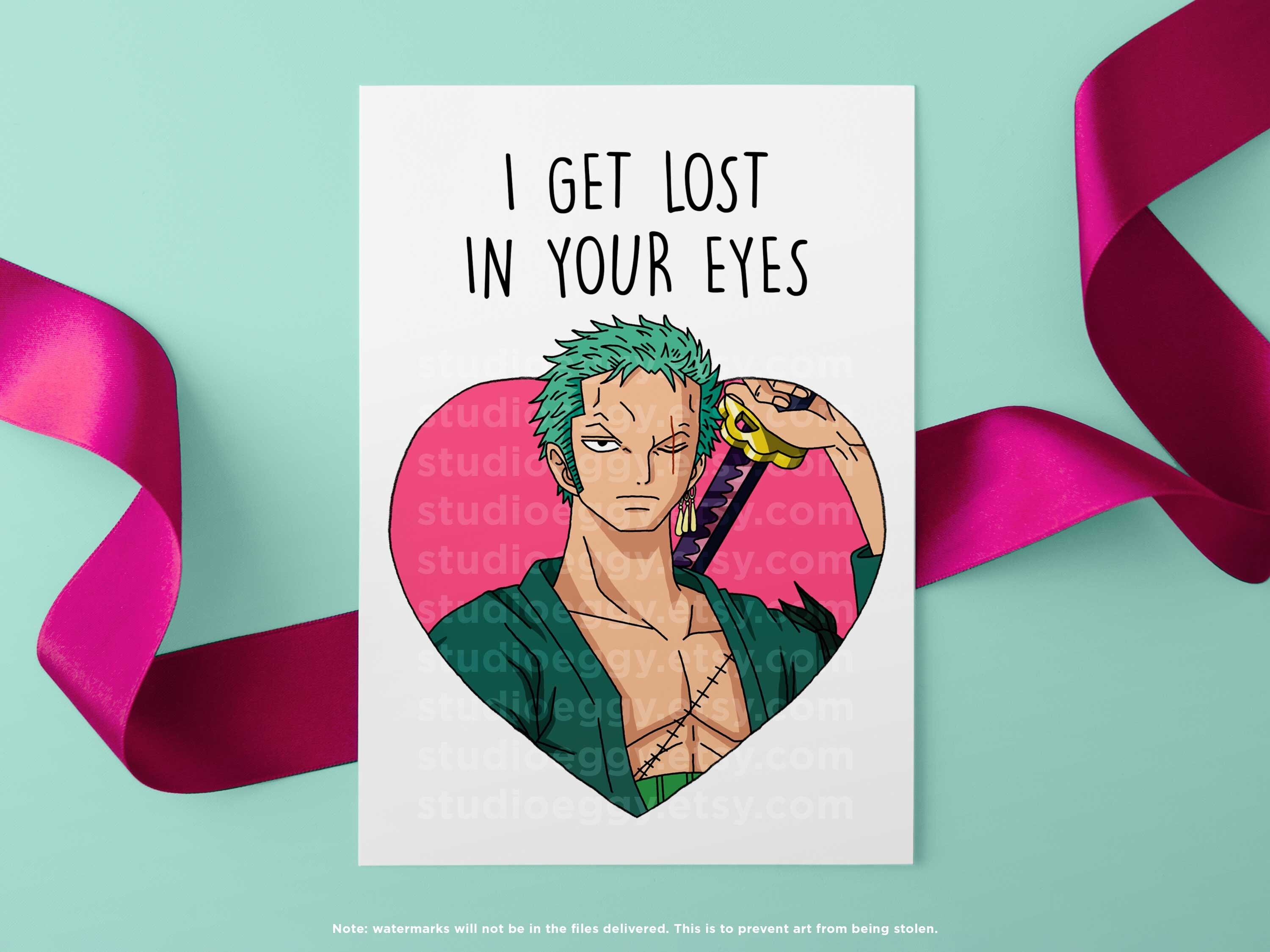 Anime Anniversary Card, Printable Anniversary Card, Anime Valentine ...