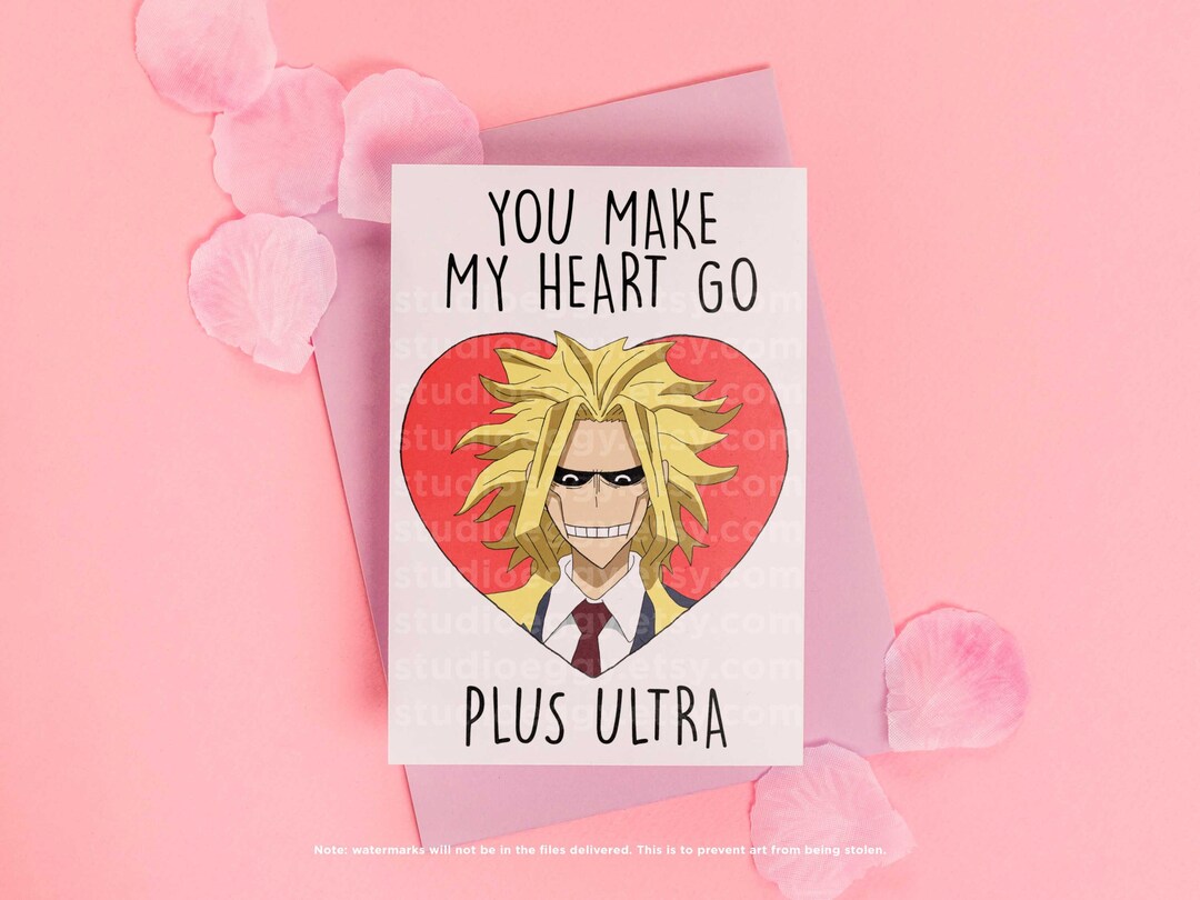 Anime Anniversary Card, Printable Anniversary Card, Anime Valentine ...