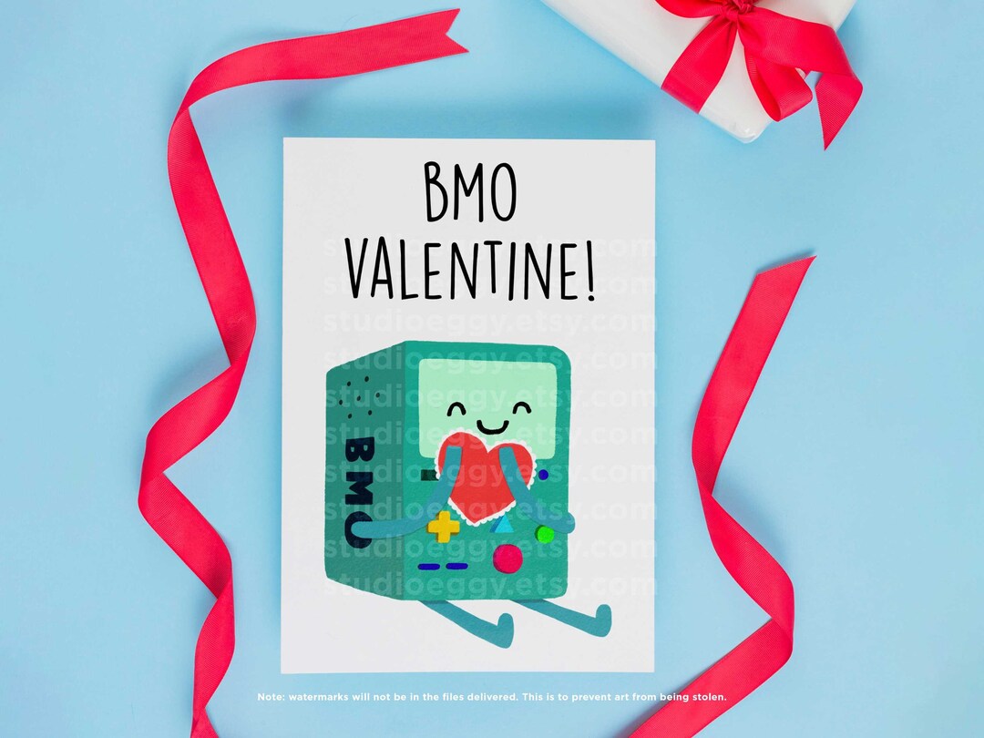 Adventure Valentine Card, Printable Valentine Card, Adventure BMO ...