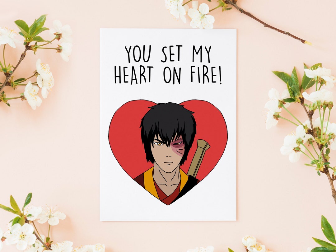 Anime Anniversary Card, Printable Valentine Card, Anime Valentine Card ...
