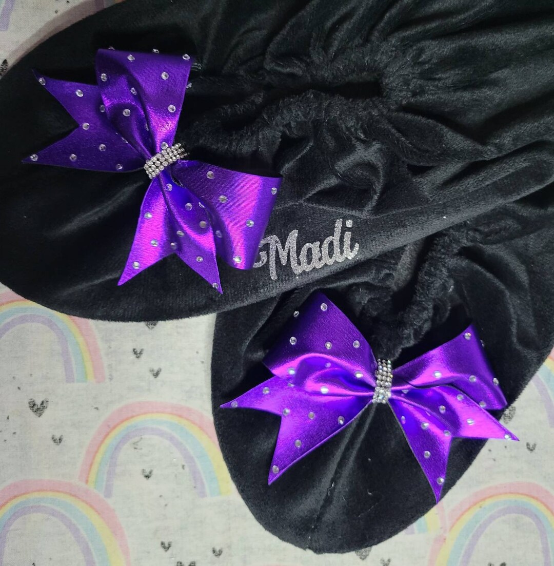 Cheer Dance Gymnastics Shoe Covers With Bows - Etsy