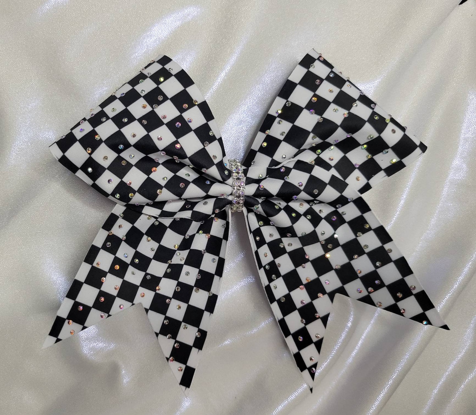 Checkered Cheer Bow - Etsy