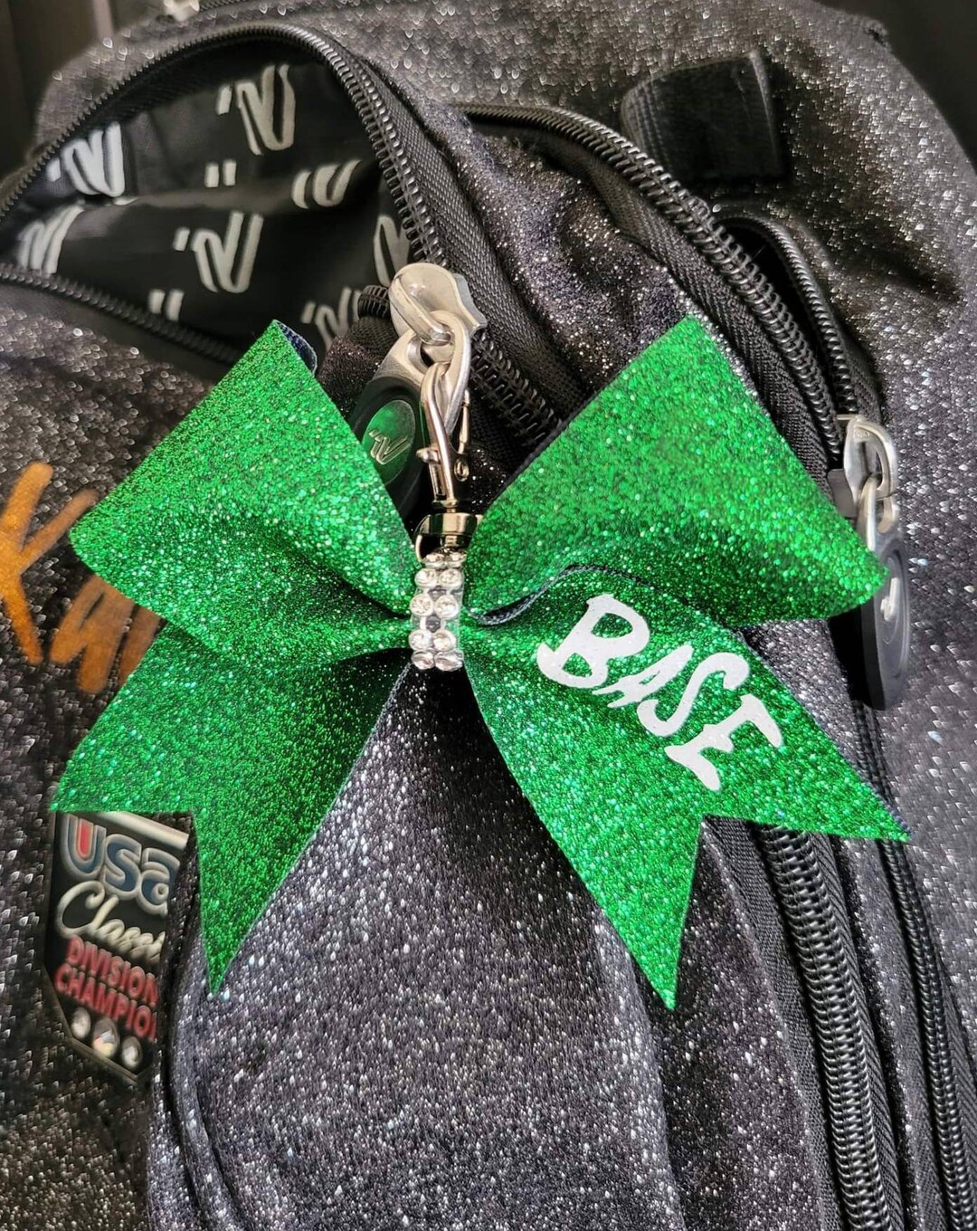 Cheerleading Base Bow Keychain - Etsy