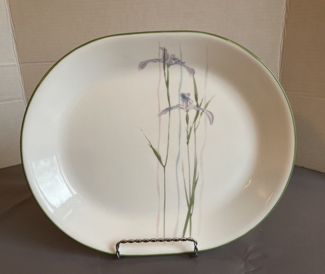 Corelle Shadow Iris Oval Serving Platter - Etsy Canada