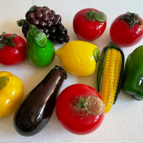 Glass Fruits - Etsy