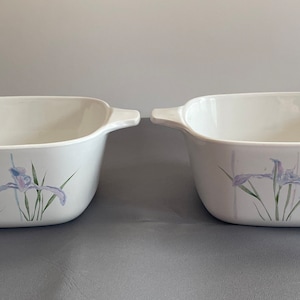 Corning Ware Casseroles Dishes in Shadow Iris Pattern - Etsy