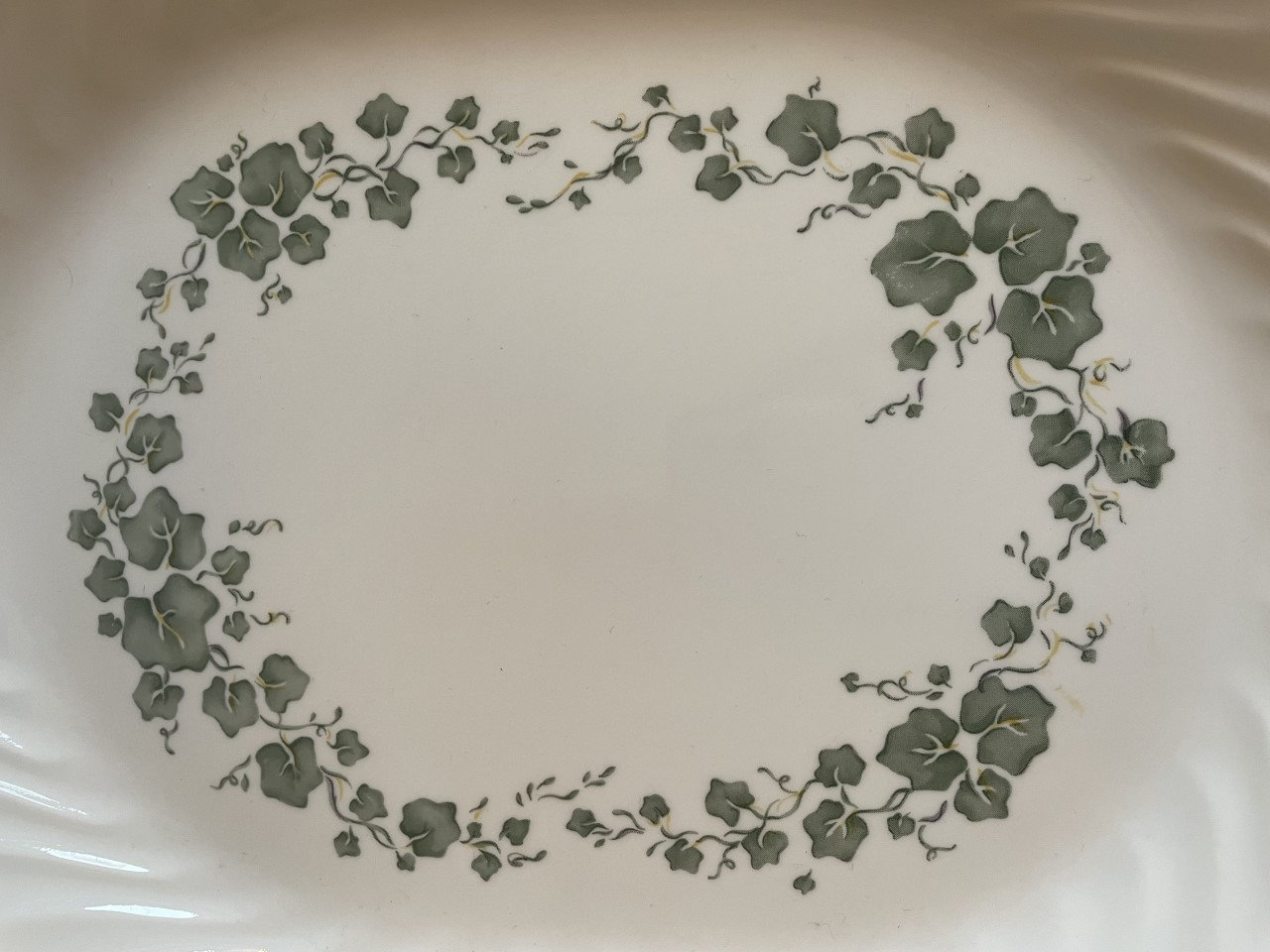 Corelle Callaway Swirl Ivy Green Platter - Etsy