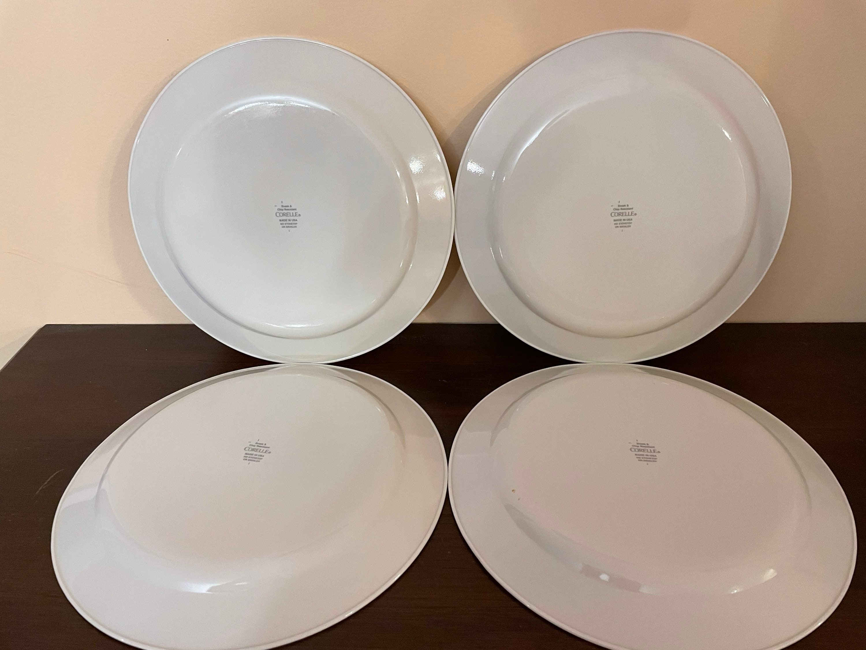 Corning Ware. Corelle Set of 4 Sandstone Beige Textured Leaves Pattern ...