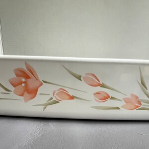 Corning Ware in Peach Floral Pattern / Open Baking / Lasagna | Etsy