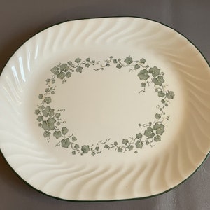 Corelle Callaway Swirl Ivy Green Platter - Etsy