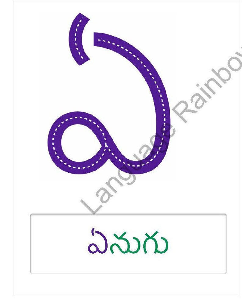 Buy Telugu Letters - Achulu - Flash Cards Online in India - Etsy