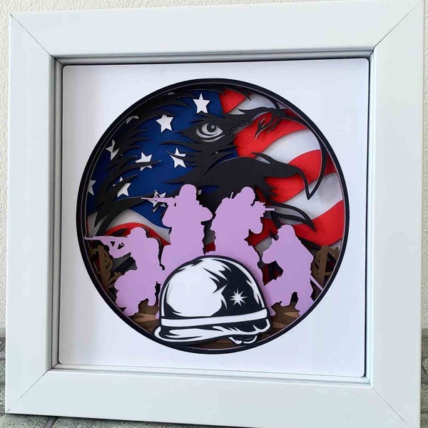 Eagle Military Shadow Box - Etsy