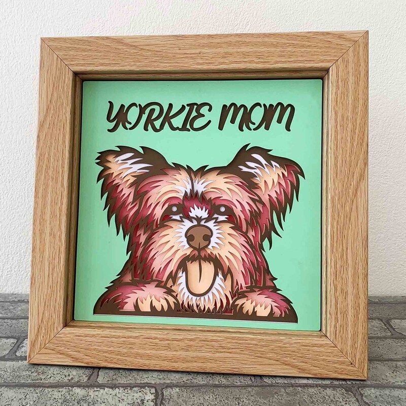 Yorkie Peeking Svg - Etsy