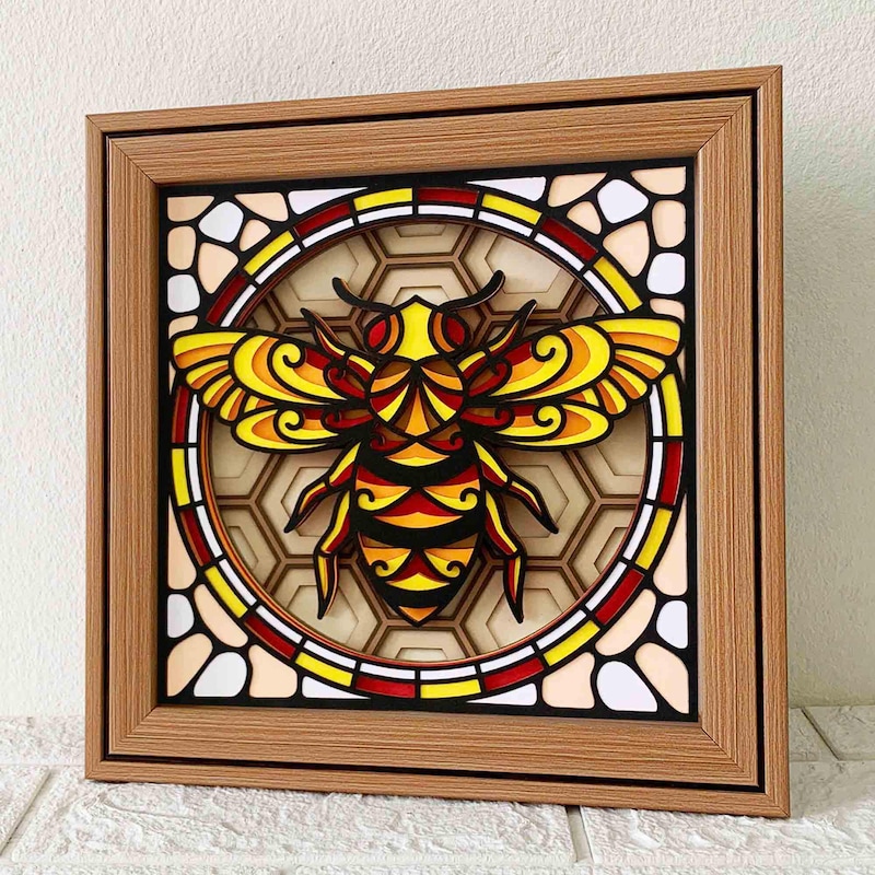 Bee Shadow Box - Etsy