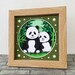 3D Panda Shadow Box SVG/ Panda 3D Layer Cardstock/ Panda Couple SVG ...