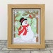 Snowman and Cardinals Shadow Box SVG/ Christmas Home Decor/ Winter ...