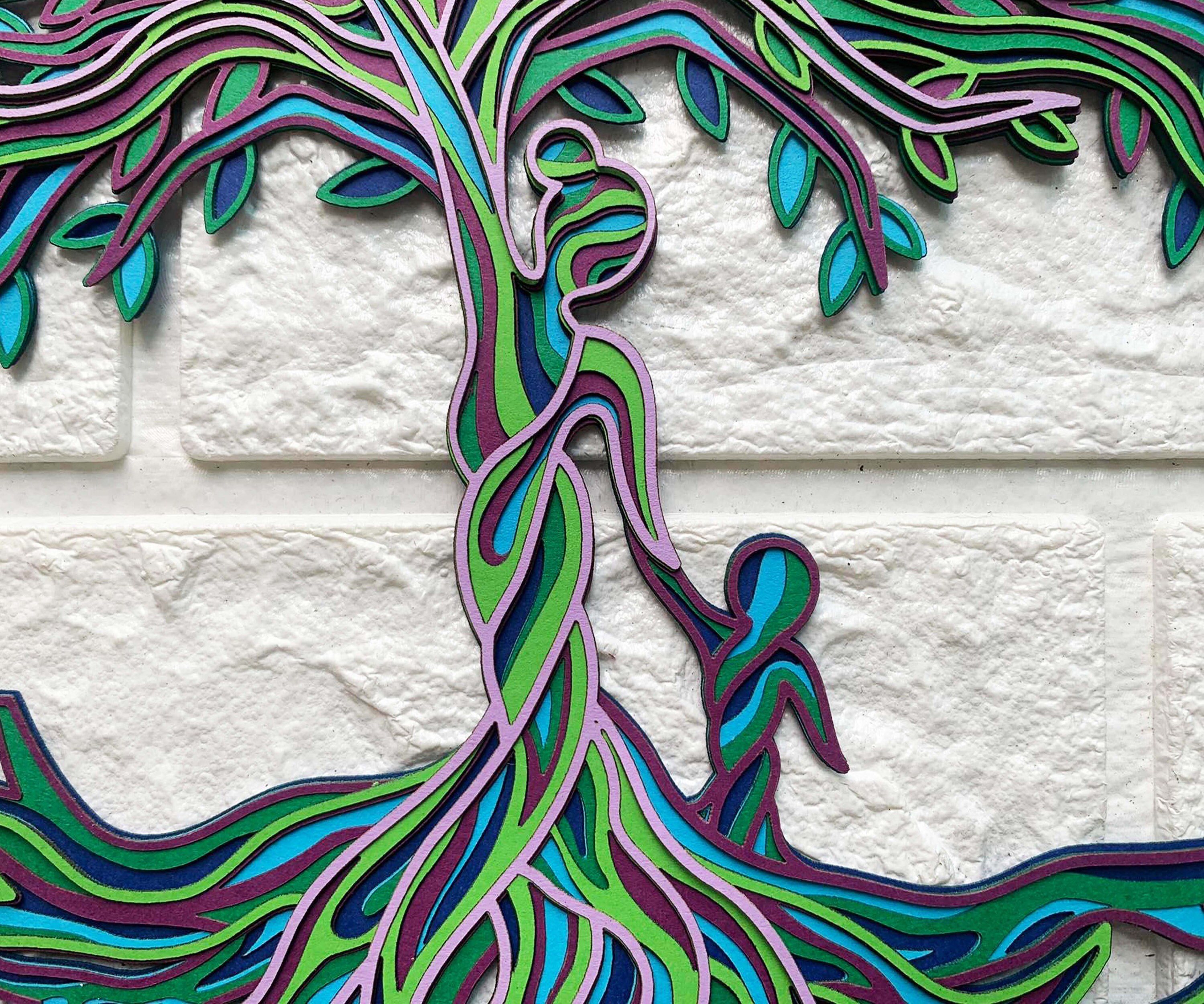 Mom of Three 3D Mandala SVG/ Mother Tree of Life Mandala/ | Etsy Canada