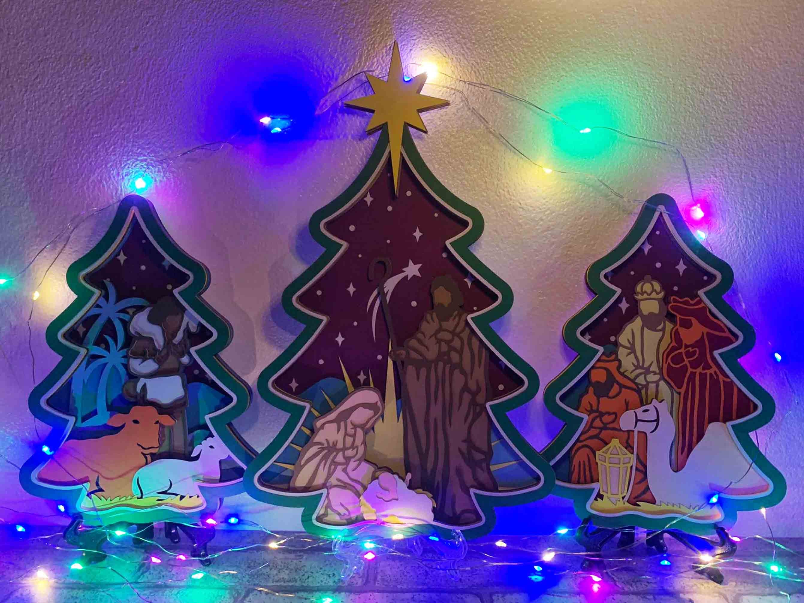 3D Nativity Scene SVG Bundle/ Nativity 3D Cardstock/ Christmas - Etsy ...