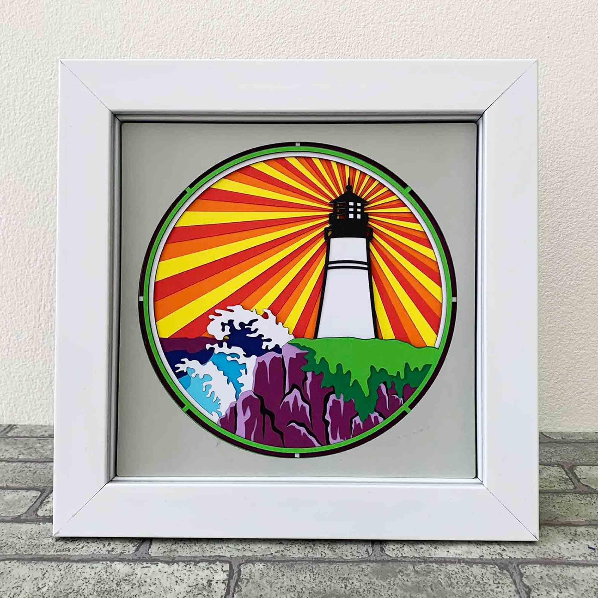 Lighthouse 3D Layered SVG/ Lighthouse Multilayer SVG/ - Etsy