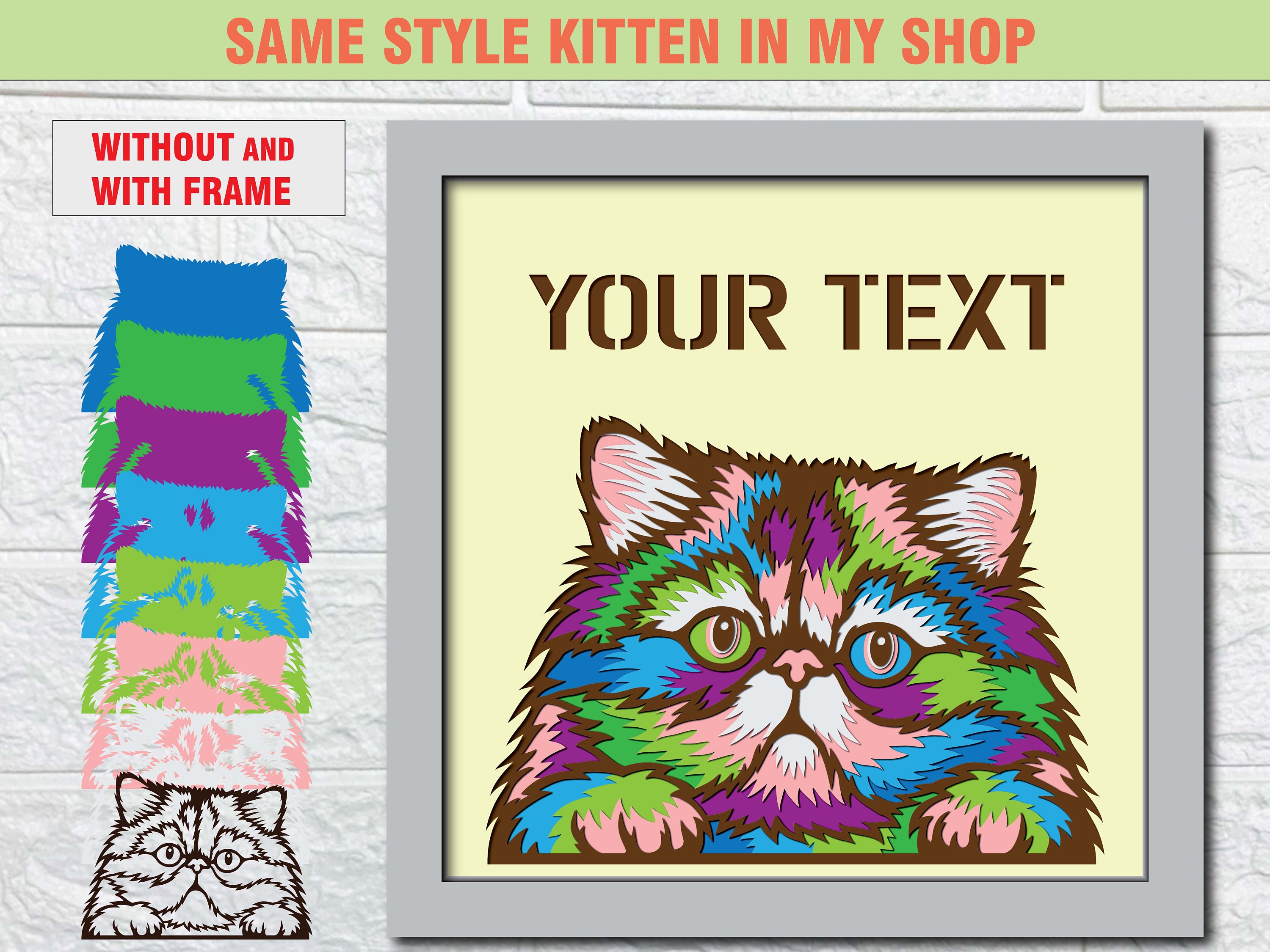 Peeking Cavapoo Puppy 3D Layered SVG/ Colorful Cavapoo | Etsy