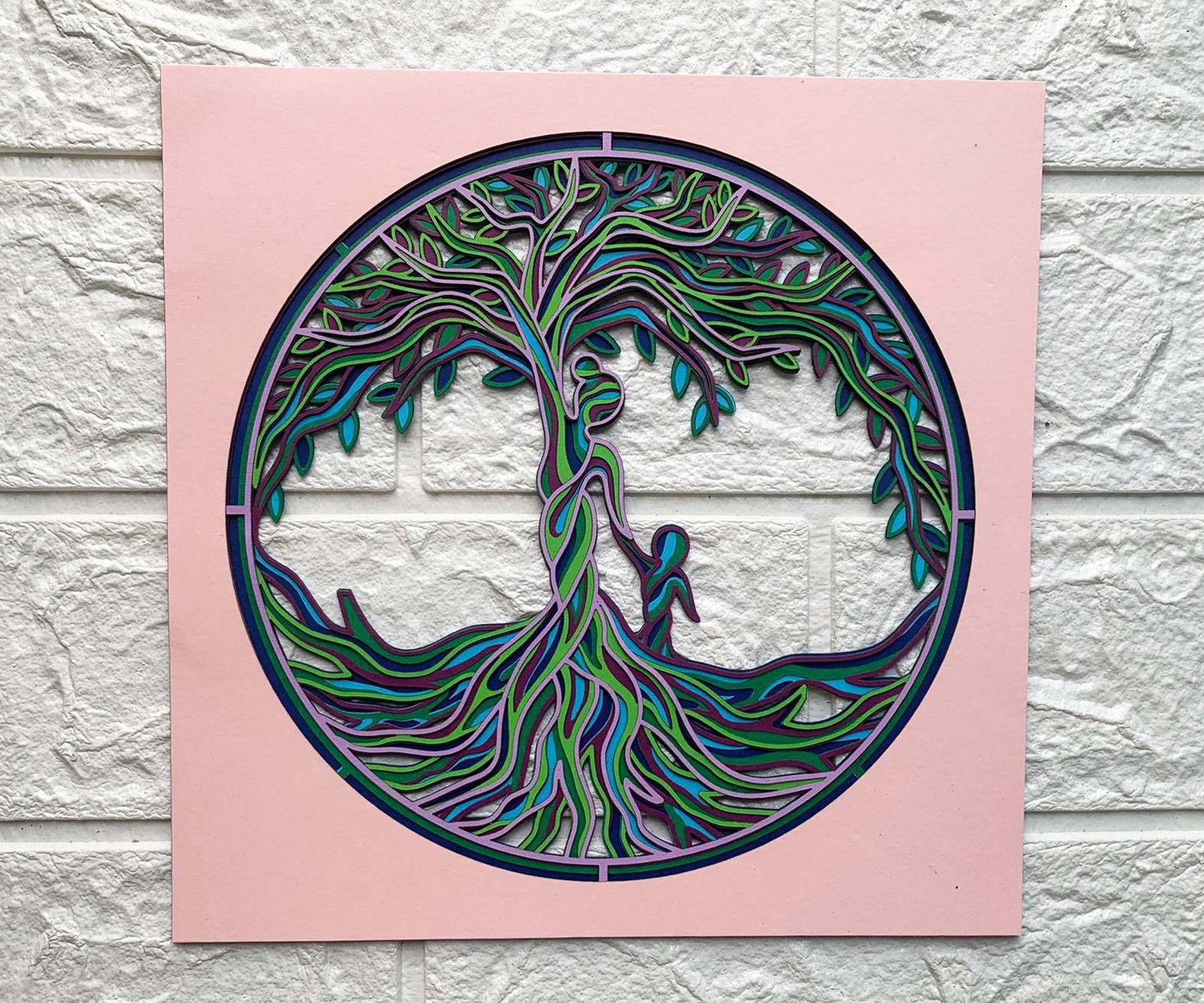 Mom of Six 3D Mandala SVG/ Mother Tree of Life Mandala/ - Etsy