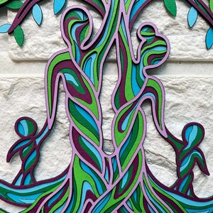 Family Tree of Life 3D Mandala SVG three Childs Version/ | Etsy