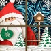 3D Santa Window Shadow Box SVG/ Winter Window Scene/ Christmas Starry ...