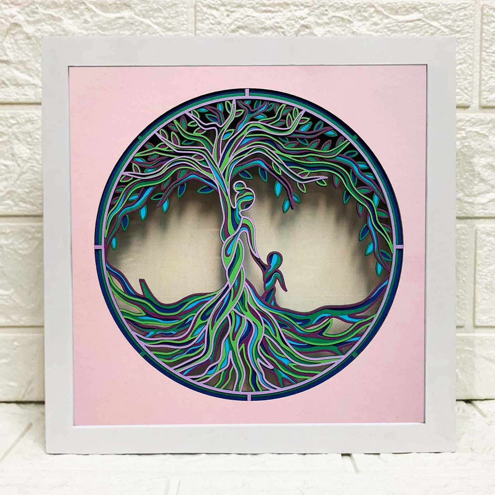 Mom of Four 3D Mandala SVG/ Mother Tree of Life Mandala/ - Etsy