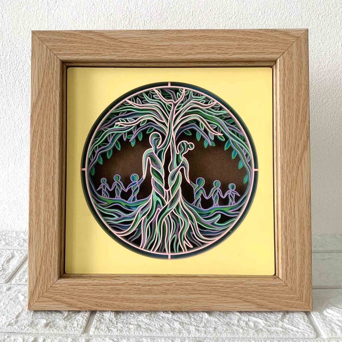 Family Tree of Life 3D Mandala SVG Five Children/ Family - Etsy