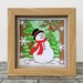 Snowman and Cardinals Shadow Box SVG/ Christmas Home Decor/ Winter ...