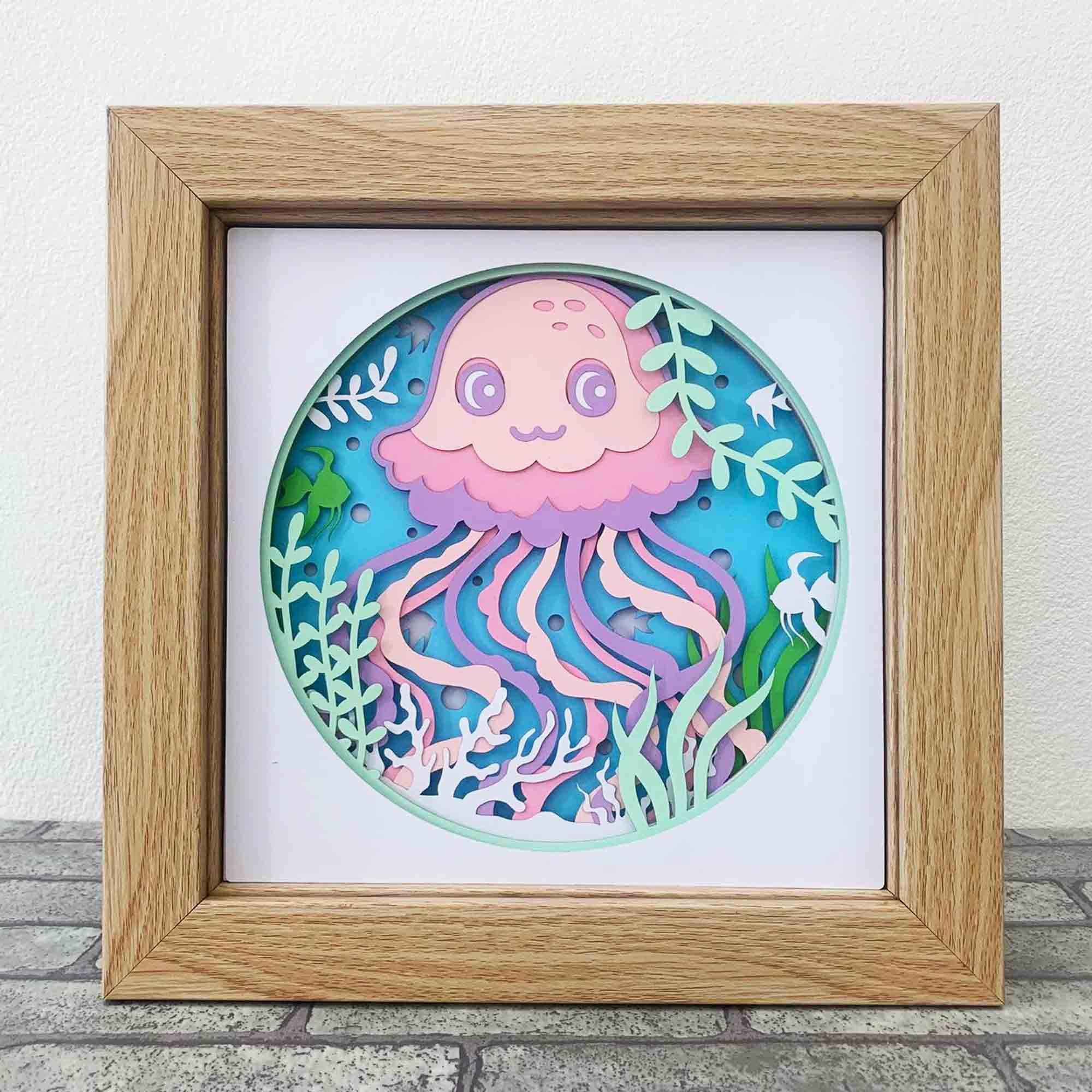 Baby Sea Animals Shadow Box SVG/ Nursery Room Ocean Theme/ - Etsy
