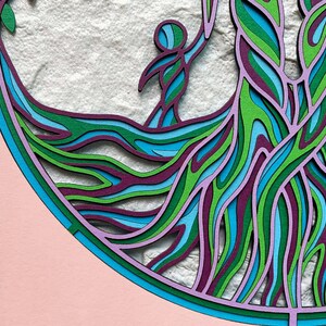 Family Tree of Life 3D Mandala SVG three Childs Version/ | Etsy