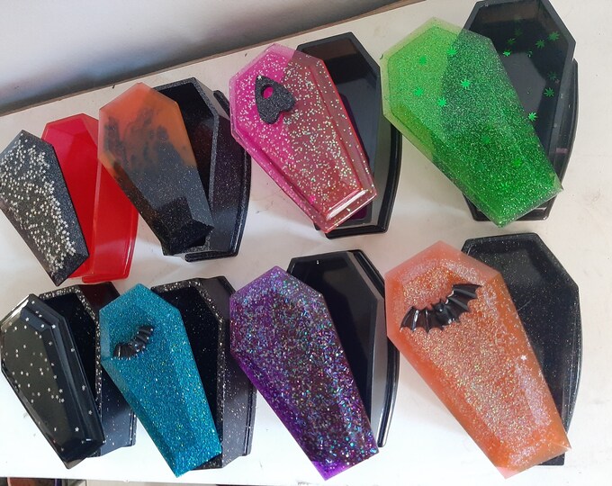 Ghost Resin Coffintrinket Box Resin Coffin Decor Coffin Jewelry Box ...