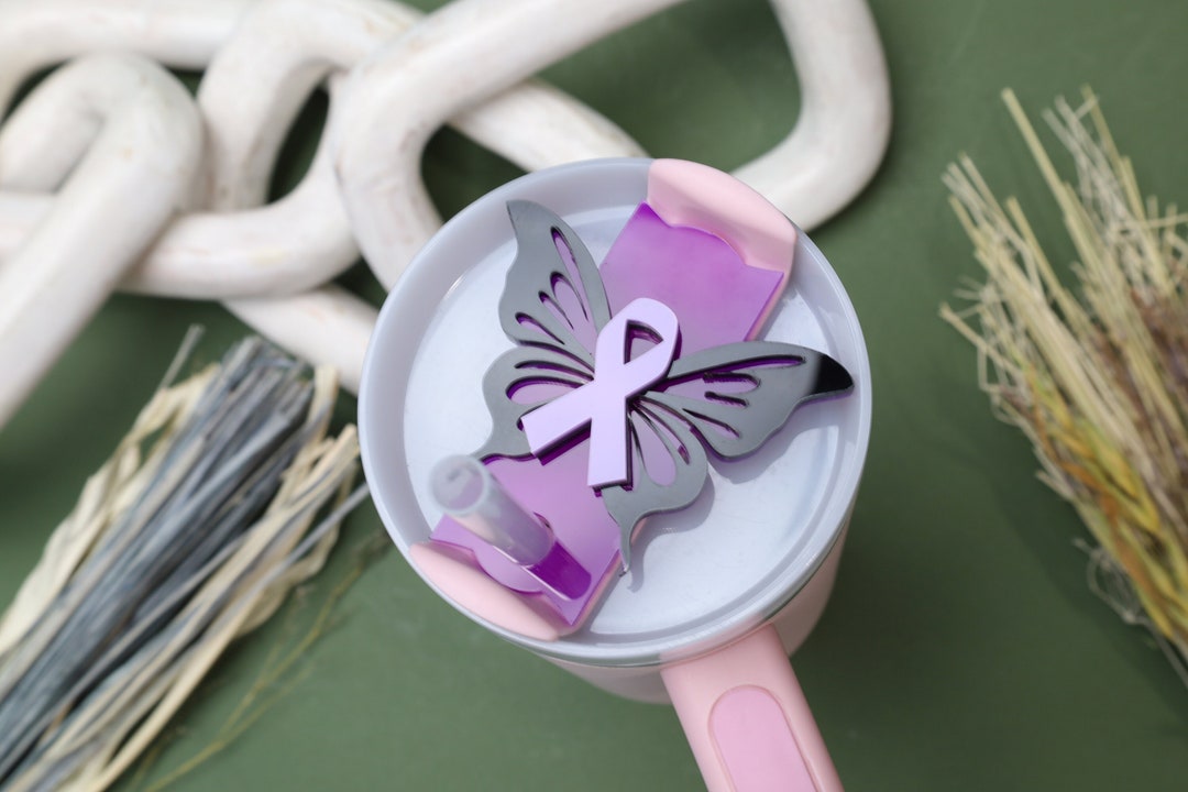 Lupus Awareness Topper, Purple Ribbon Topper, Awareness Month, Lupus ...