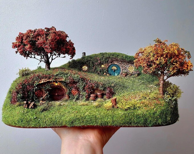 Hobbit Hole Hobbiton Inspired Diorama - Etsy UK