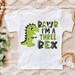 Boy Dinosaur PNG File Three Rex Boy Birthday Boy Three Rex - Etsy
