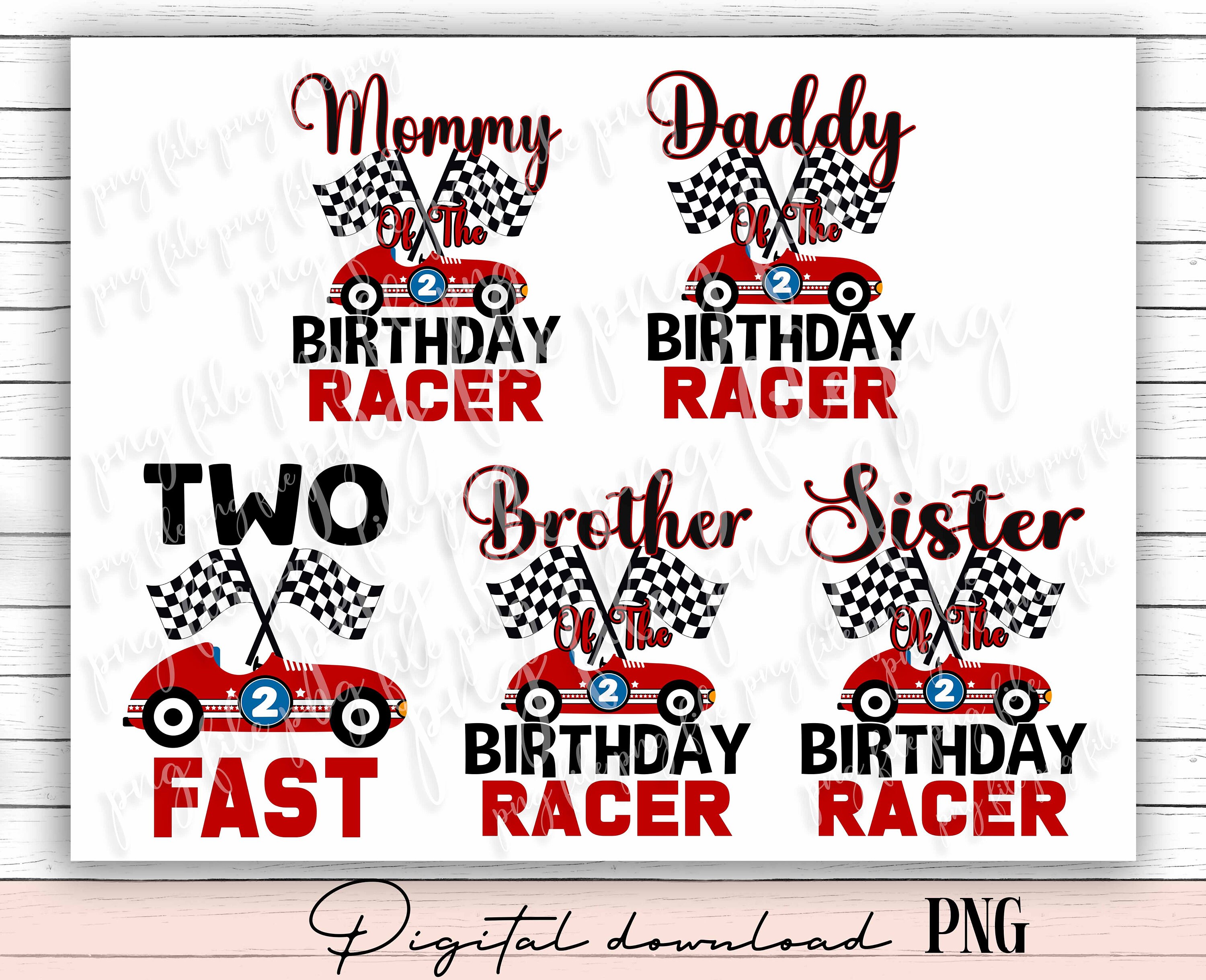 Race Car Family Bundle Race Car Png Race Car Birthday Boy - Etsy