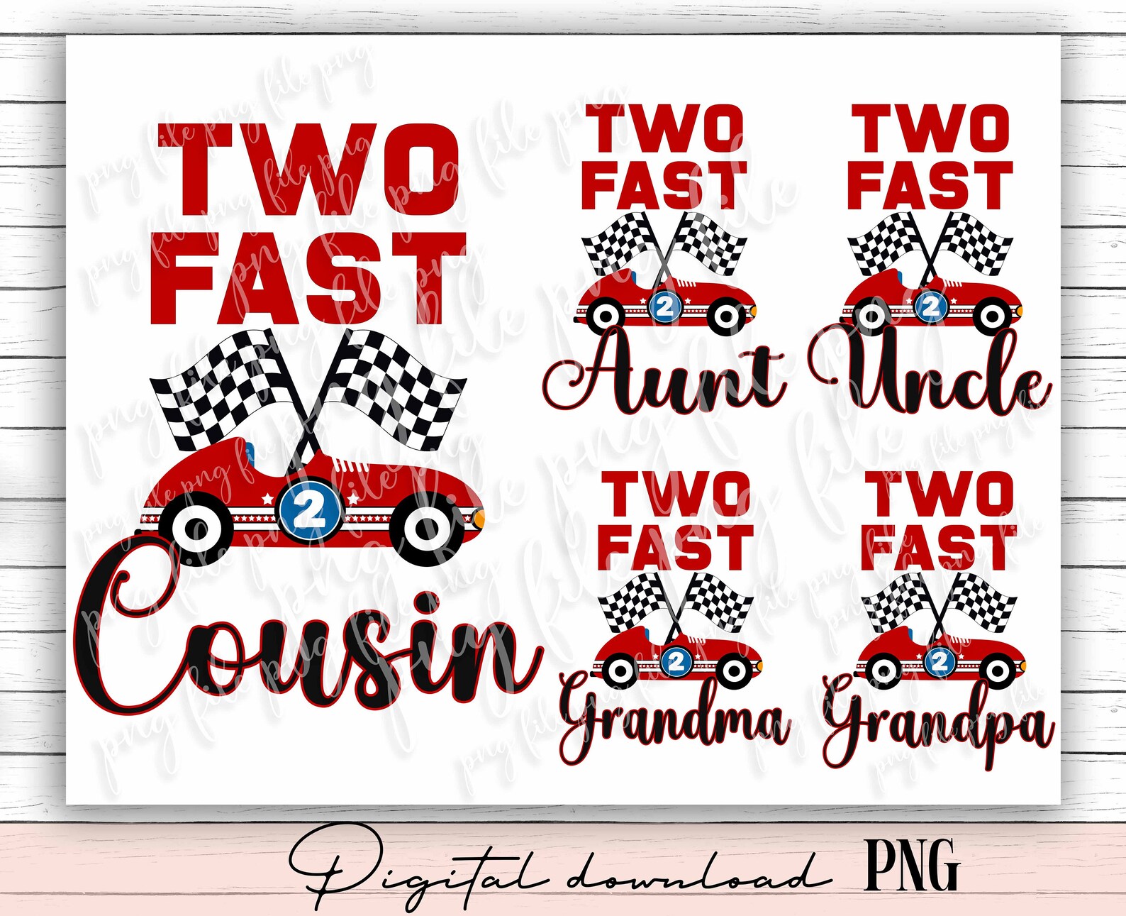 Race Car Family Bundle Race Car Png Race Car Birthday Boy - Etsy